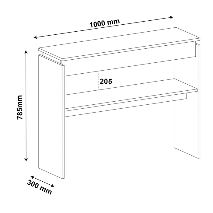 Creta Console Table White